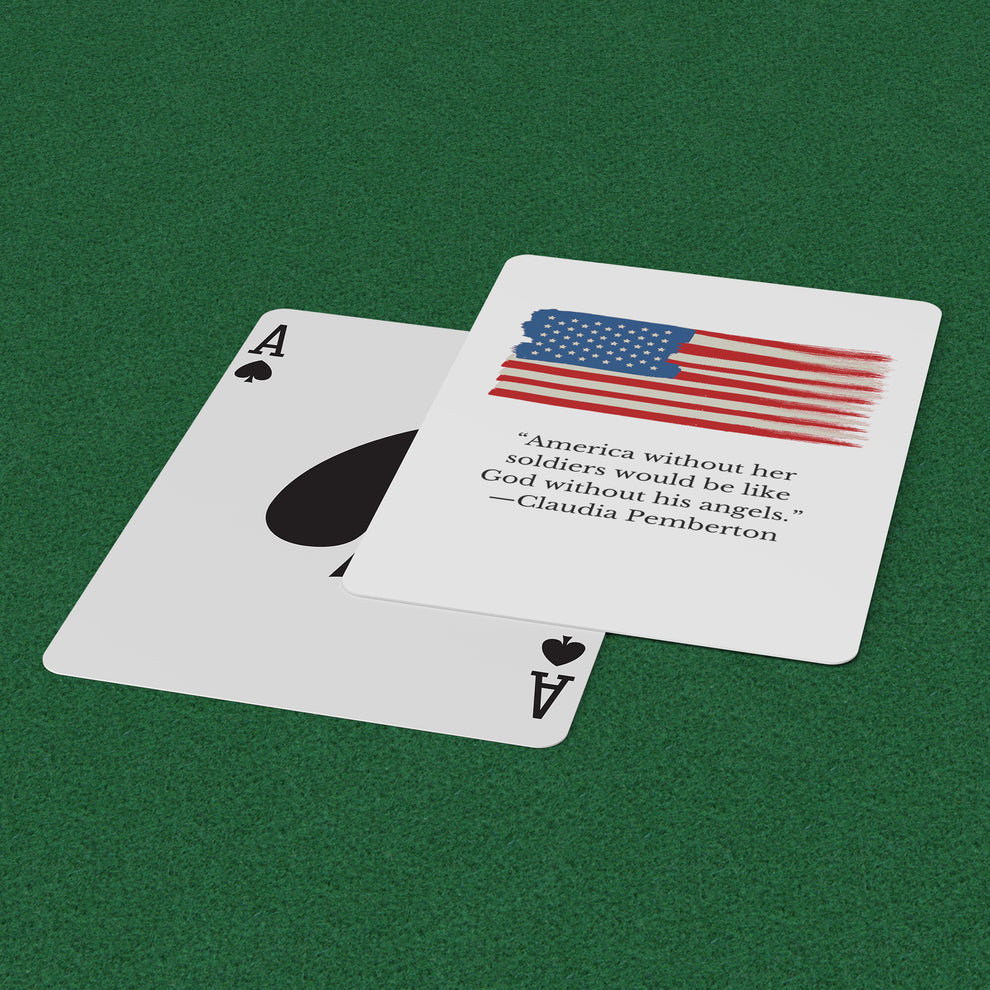 American Flag 52-Card Playing Deck – On the Go with Princess O