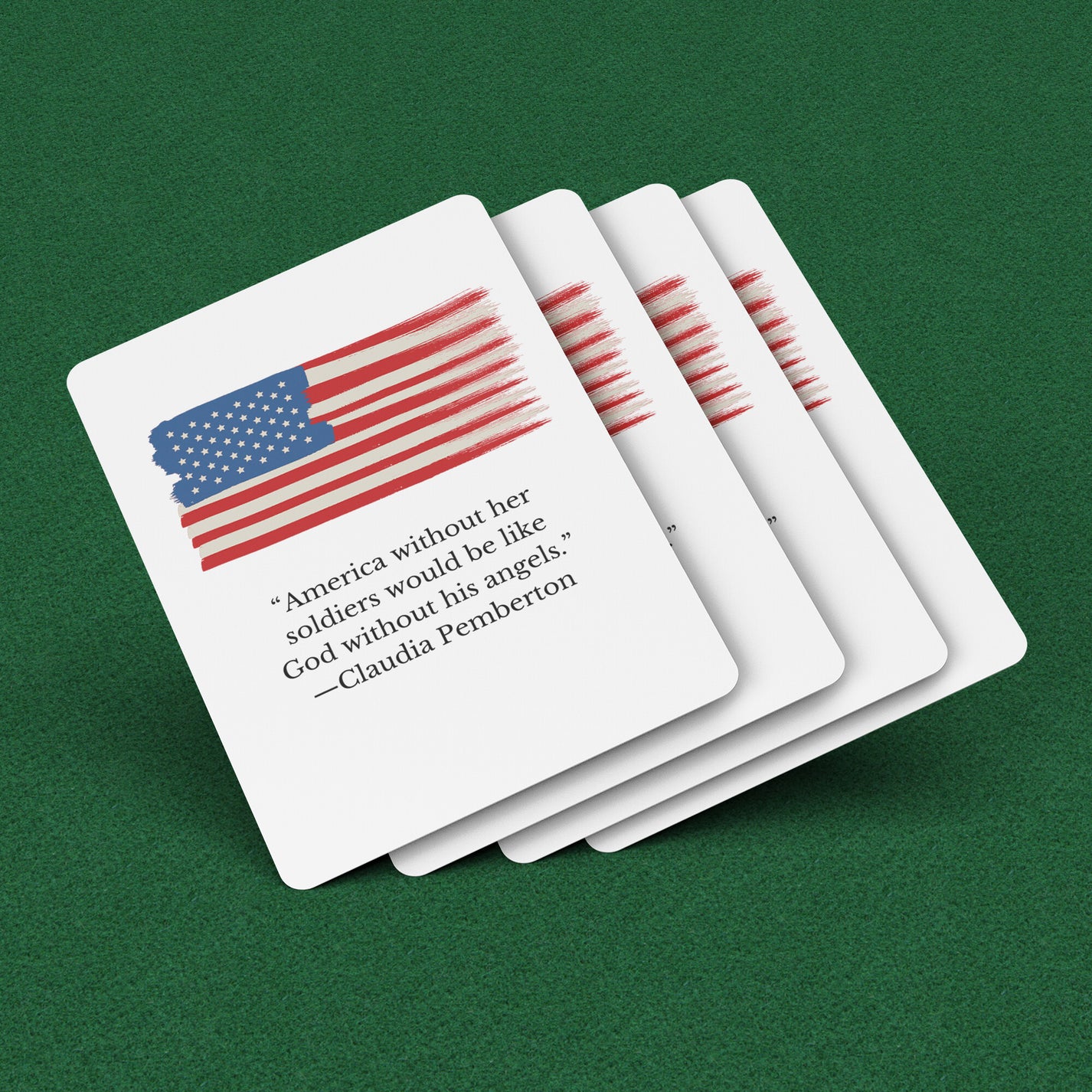 American Flag 52-Card Playing Deck – On the Go with Princess O